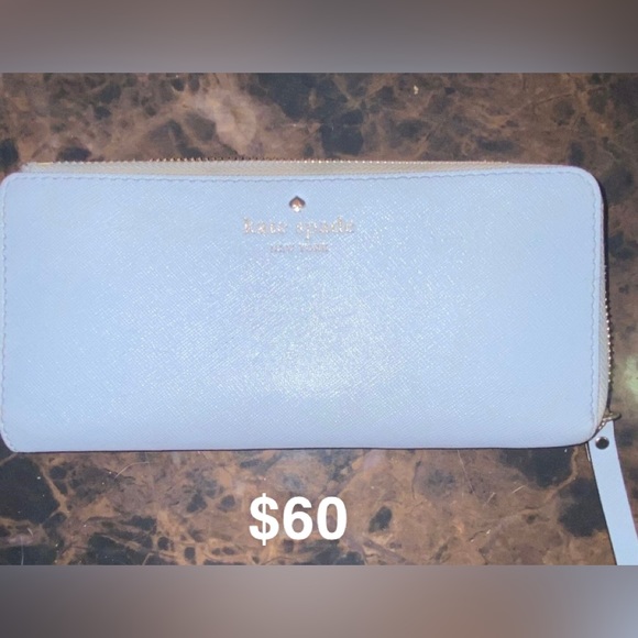 kate spade | Bags | Kate Spade Baby Blue Wallet | Poshmark